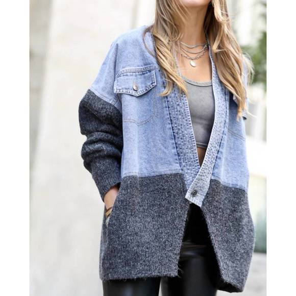 Mazik | Jackets & Coats | New Mazik Be That Someone Jacket In Denimgrey ...
